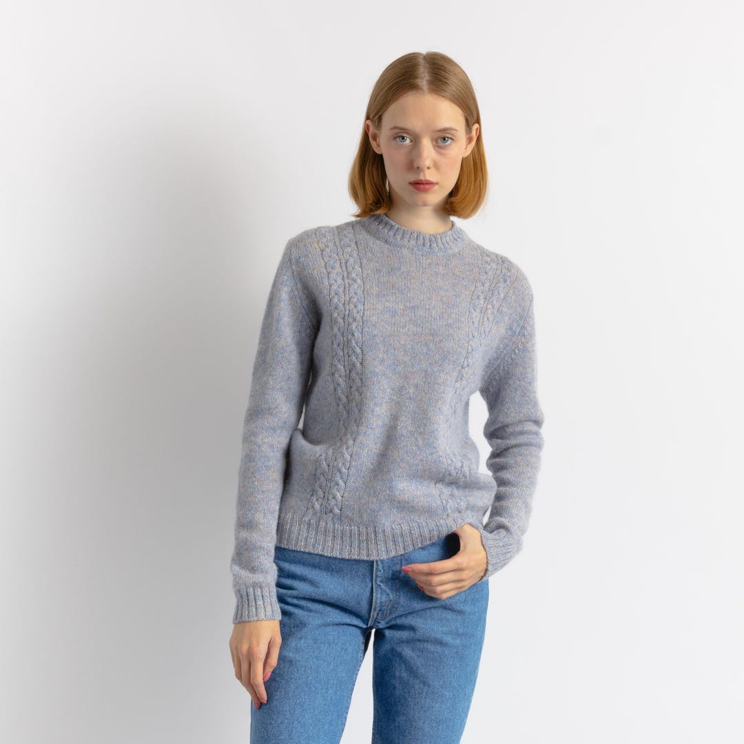 Vintage Shetland Wool Sweater: 60s 70s Eskimo Knitwear Jumper Small - Etsy