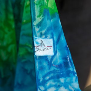 80s Vintage Vtg Rare Pure Silk Seta Seide Soie Tie Dye Abstract Print ...