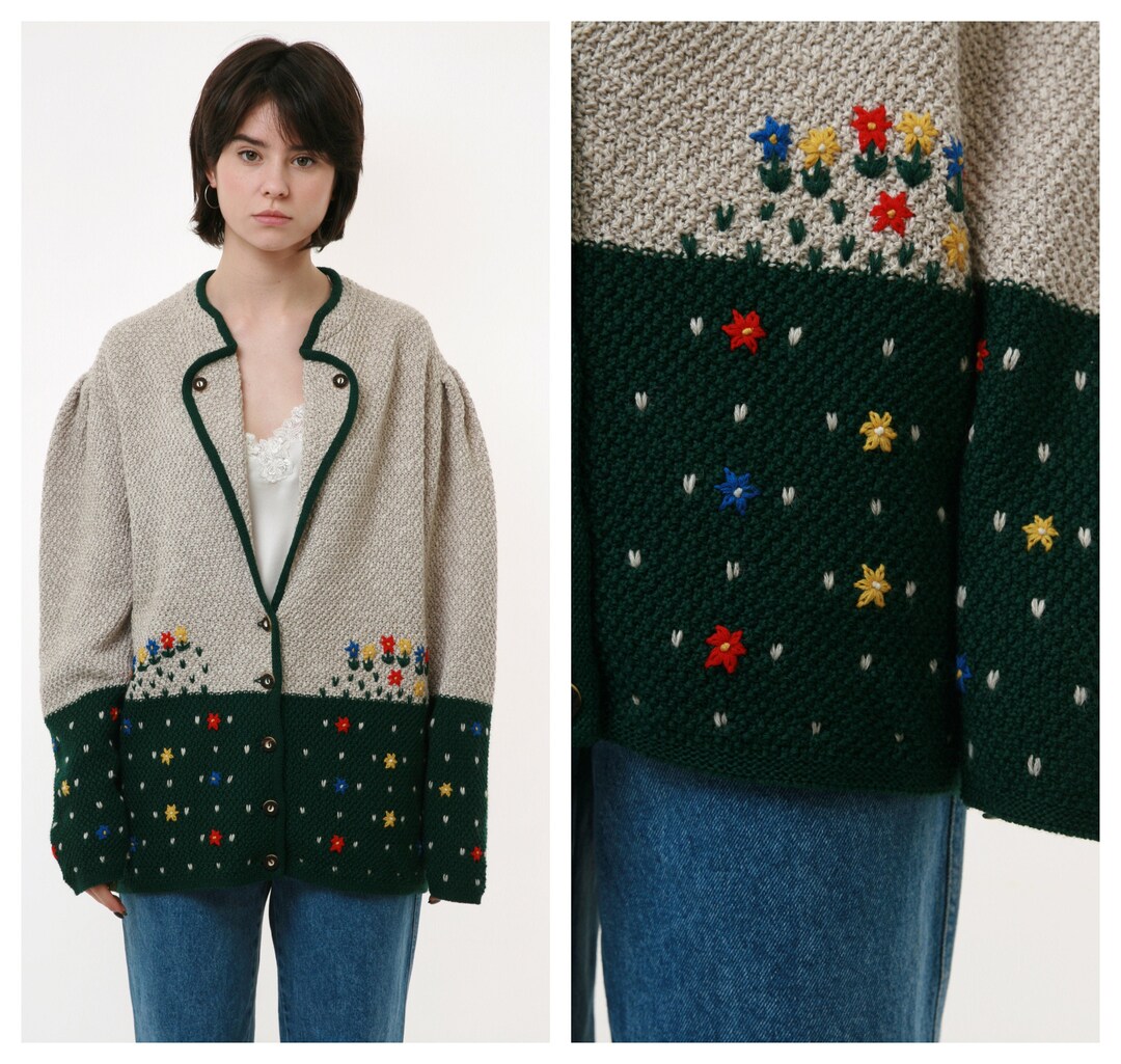 70s Vintage Austrian Traditional Sportalm Wool Knitted Made in Austria ...