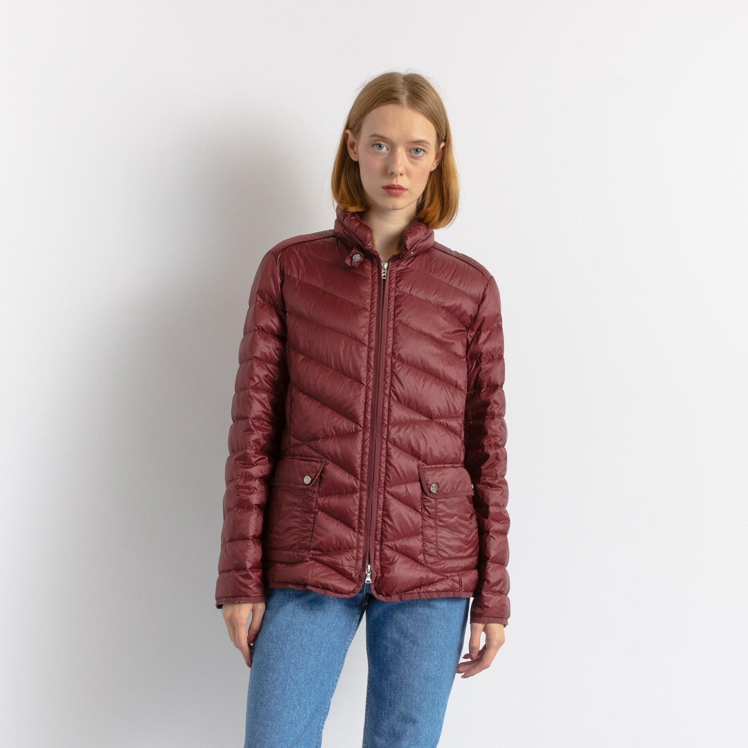 00s Woman Preowned Bogner Feather Down Lightweight Maroon Fall Spring ...