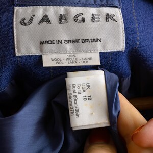 Vintage Jaeger Suit | 80s Vintage Jaeger London Dark Blue Beige ...