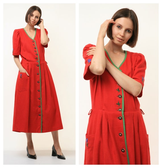 70s Vintage Sundress Medieval Alpen Austrian Dirndl - Etsy