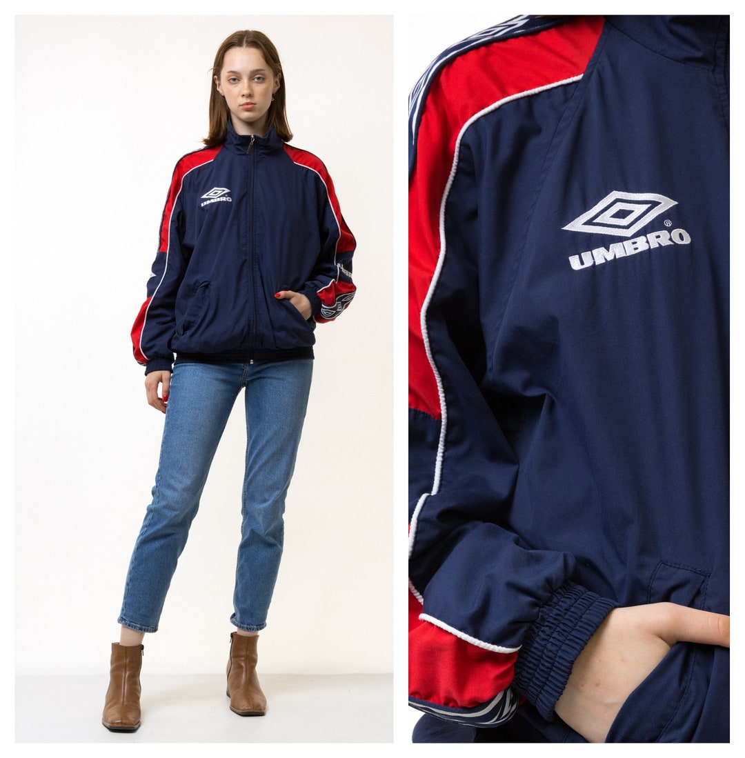 Vintage 1990s UMBRO Shell Jacket Small Logo Multicolor Sportswear ...