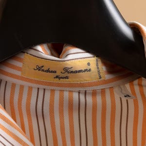 Woman Vintage Preloved Andrea Finamore Striped Classic Blouse Shirt ...