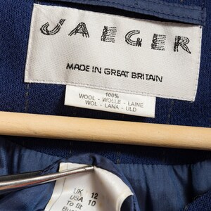 Vintage Jaeger Suit 80s Vintage Jaeger London Dark Blue Beige Pinstripe ...