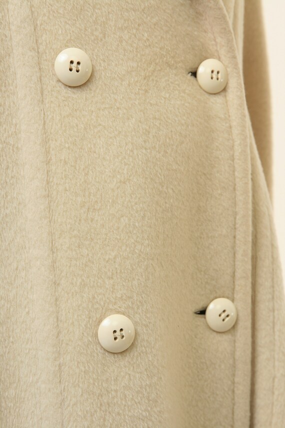 80s Woman Lambswool Mohair White Coat Women Vintage 8… Gem