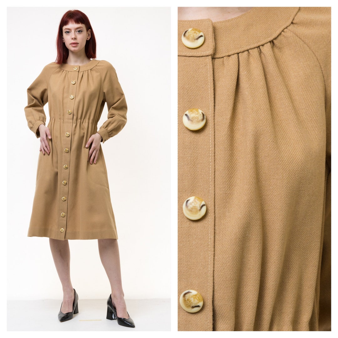 60s Vintage Woman Midi Robe Style Dress Size Small 5024/ Vintage Woman ...