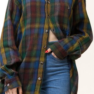 80s Vintage Vtg Rare Viscose Natural Fabric Long Sleeve - Etsy