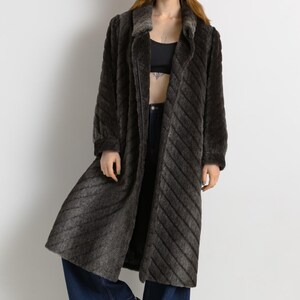 70s Vintage Rare Woman Marcona Alpaca Mohair Fur Midi Coat Size M ...