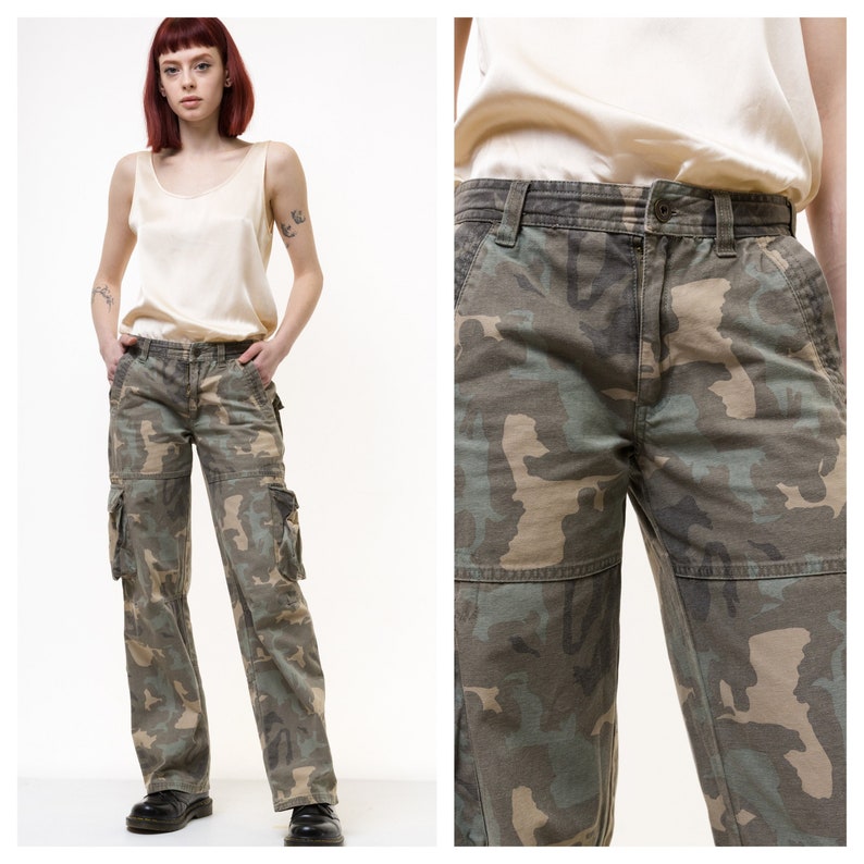Cargo Pants Army Y2K Pants Army Surplus High Waisted - Etsy