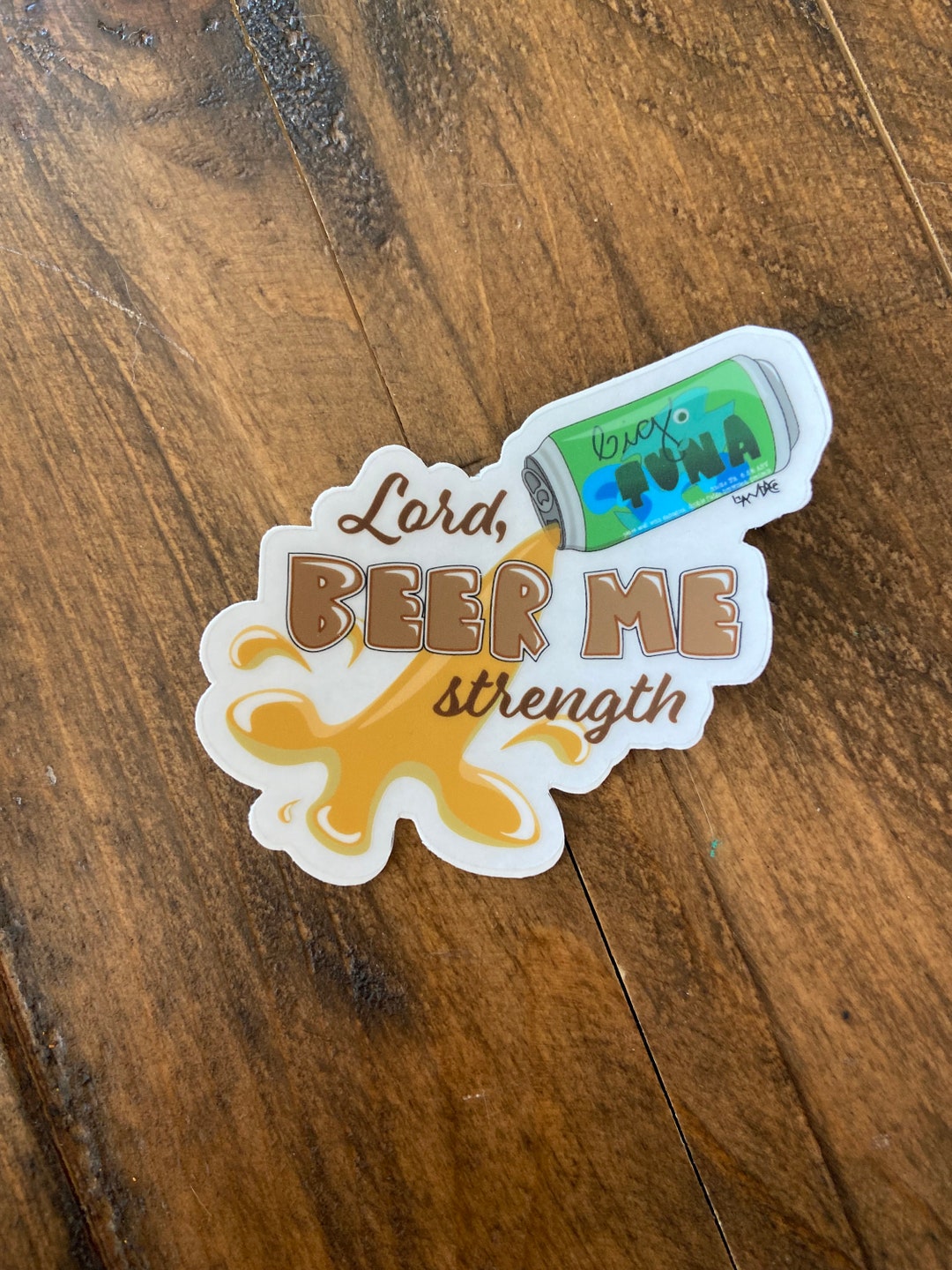Beer Me Strength Sticker (transparent) - Etsy