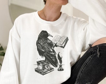 Raven Bird Sweater - Etsy