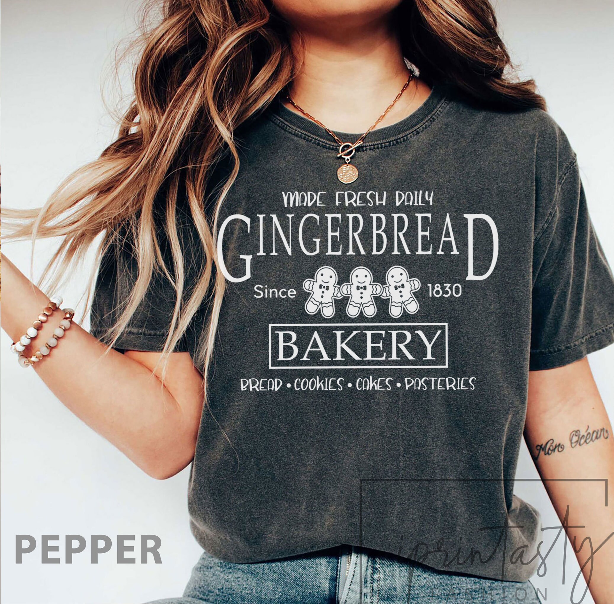 Comfort Colors® Vintage Gingerbread Bakery , Gingerbread Christmas ...
