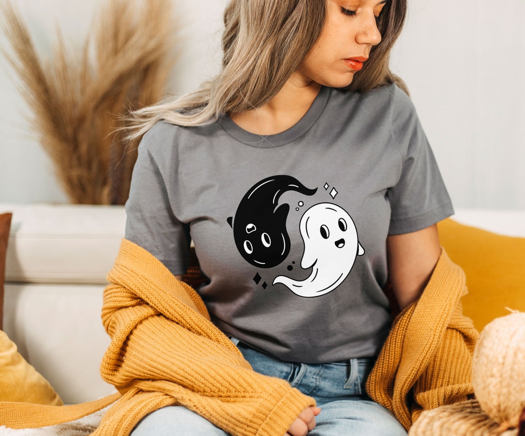 Ying Yang Ghosts T-shirt, Ghost T-shirt, Ying Yang Shirt, Japanese T ...