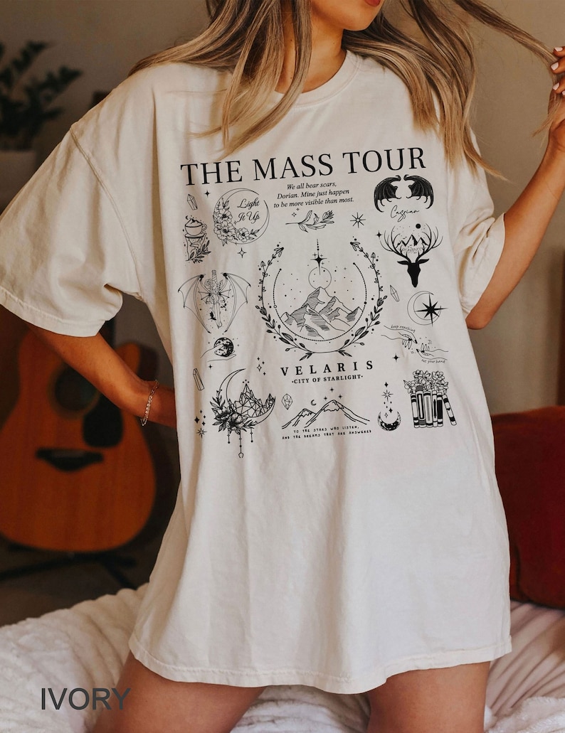 The Mass Tour Tshirt, Velaris Shirt, to the Stars Who Listen, SJM Merch ...