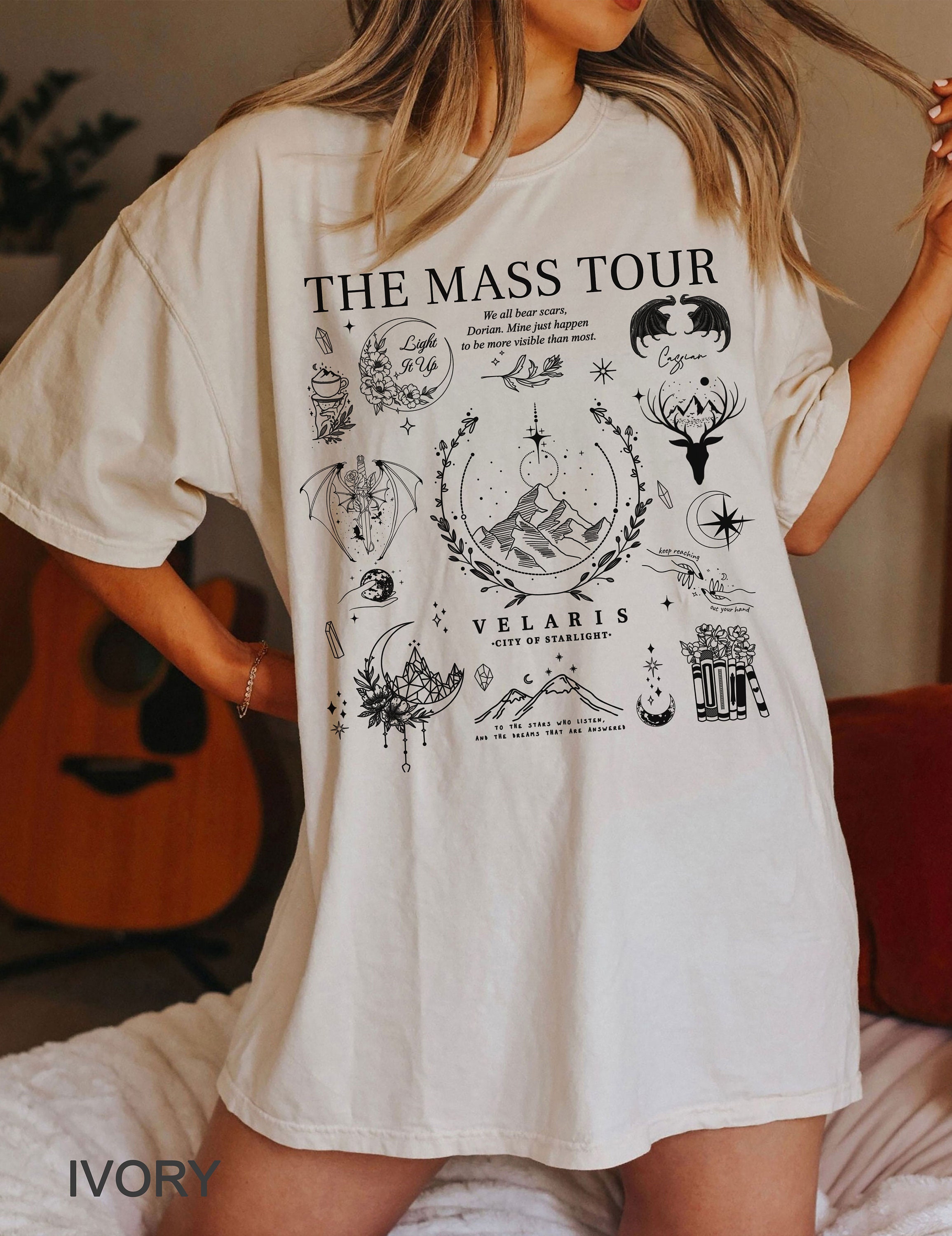 The Mass Tour Tshirt, Velaris Shirt, to the Stars Who Listen, SJM Merch ...