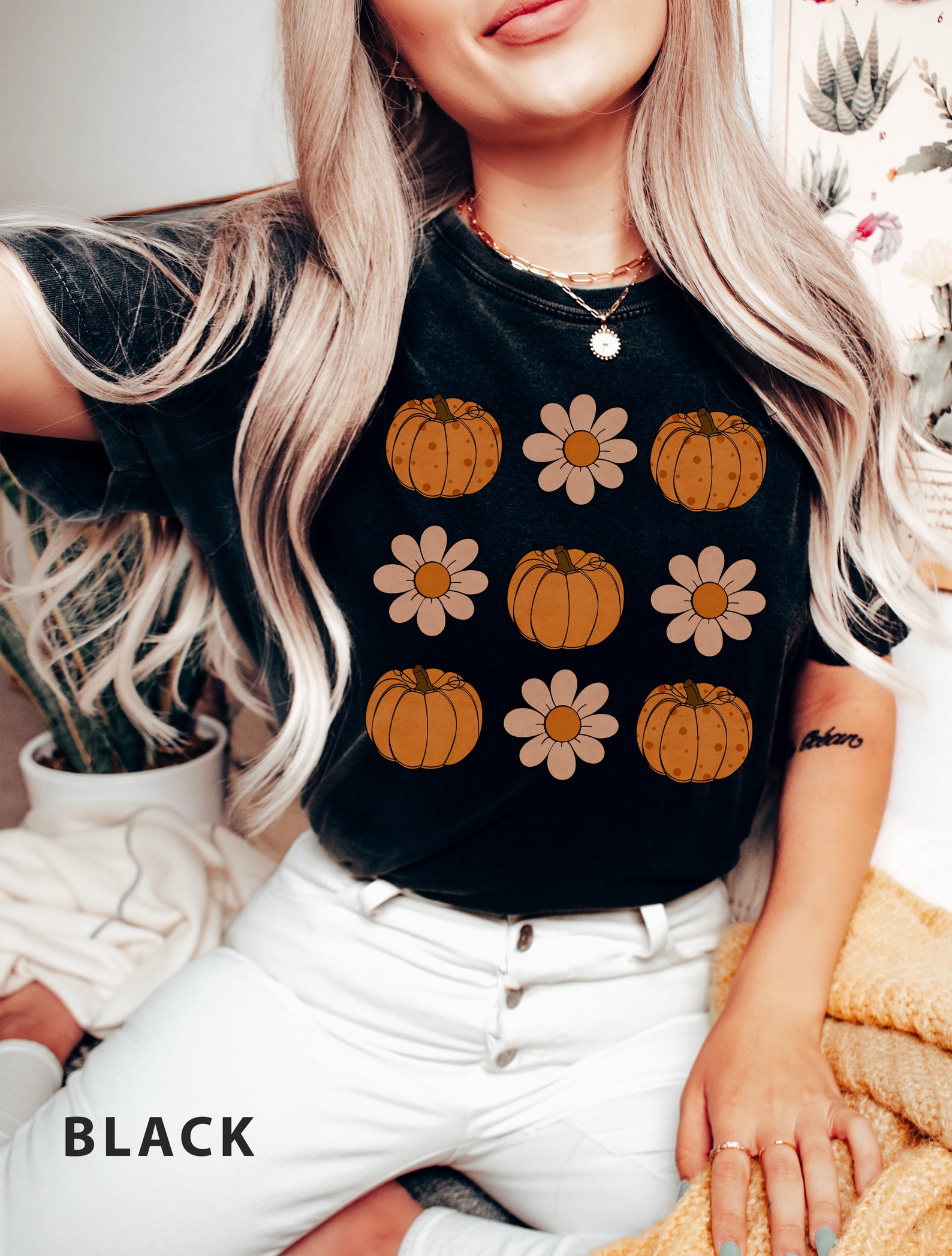 Comfort Colors® Vintage Floral Pumpkins T-shirt Retro Pumpkin - Etsy