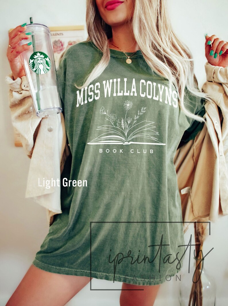 Comfort Color SJM Miss Willa Colyns Book Club T-shirt - Etsy