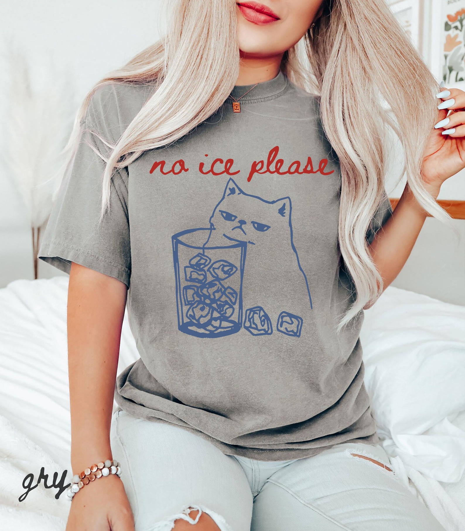 No Ice Shirt With Cat, Social Justice, Feminist Top, Comfort Colors T ...