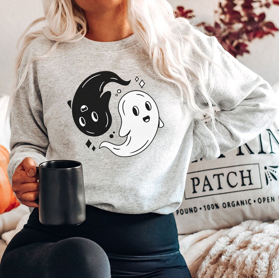 Ying Yang Ghosts Sweatshirt, Ghost Sweatshirt, Ying Yang Sweatshirt ...