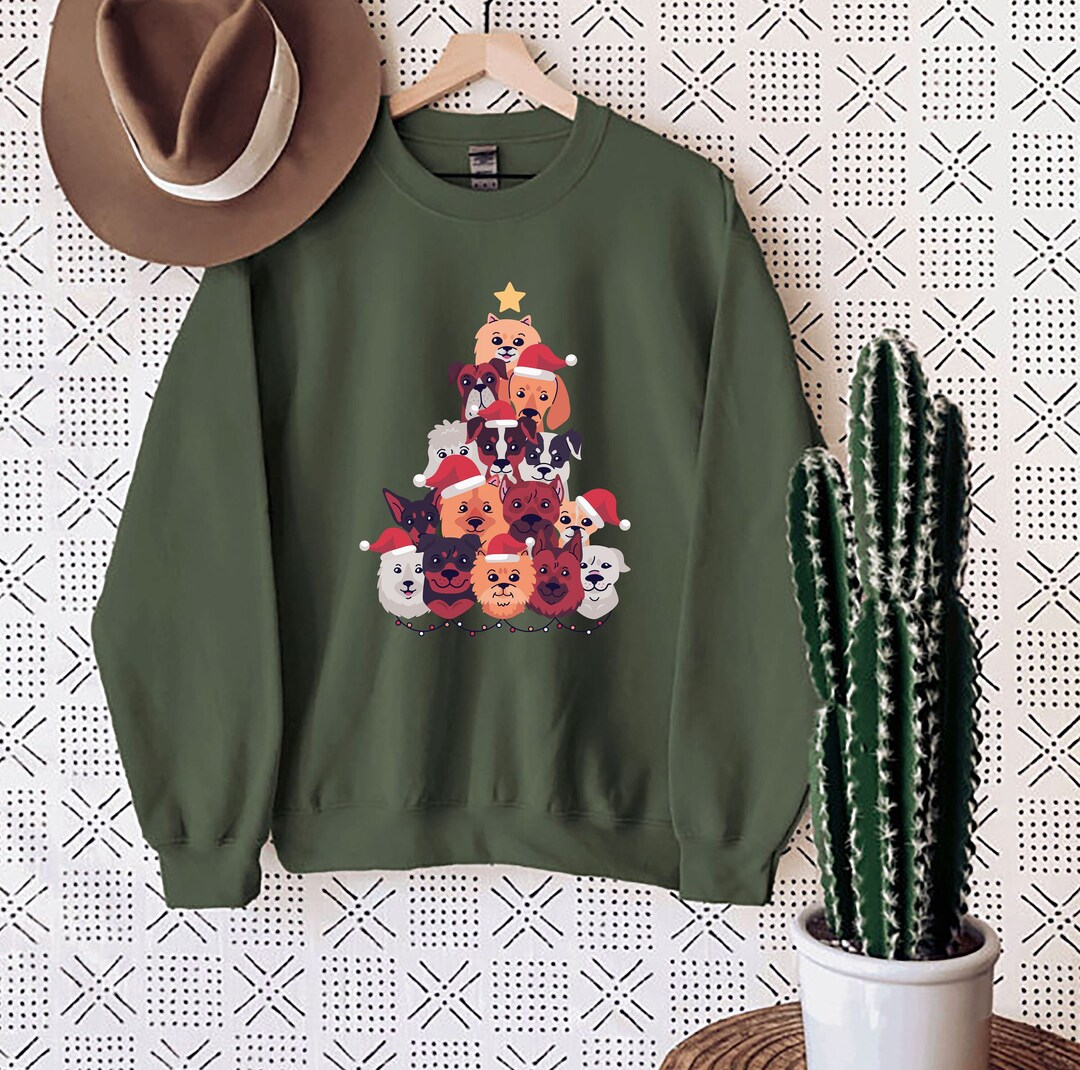 Dog Christmas Tree, Merry Dogmas, Christmas Dog Sweater, Dog Jumper ...