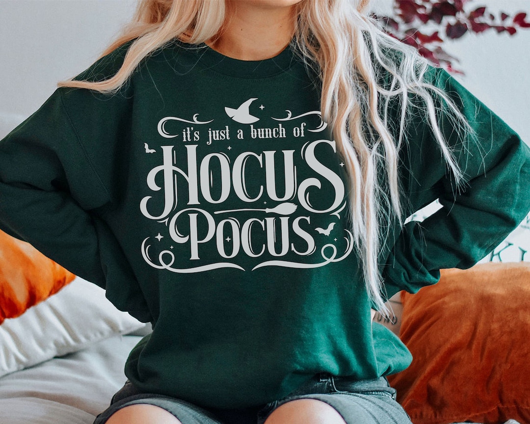 Hocus Pocus Sweatshirt Women Halloween Sweater, Halloween Party Gift ...