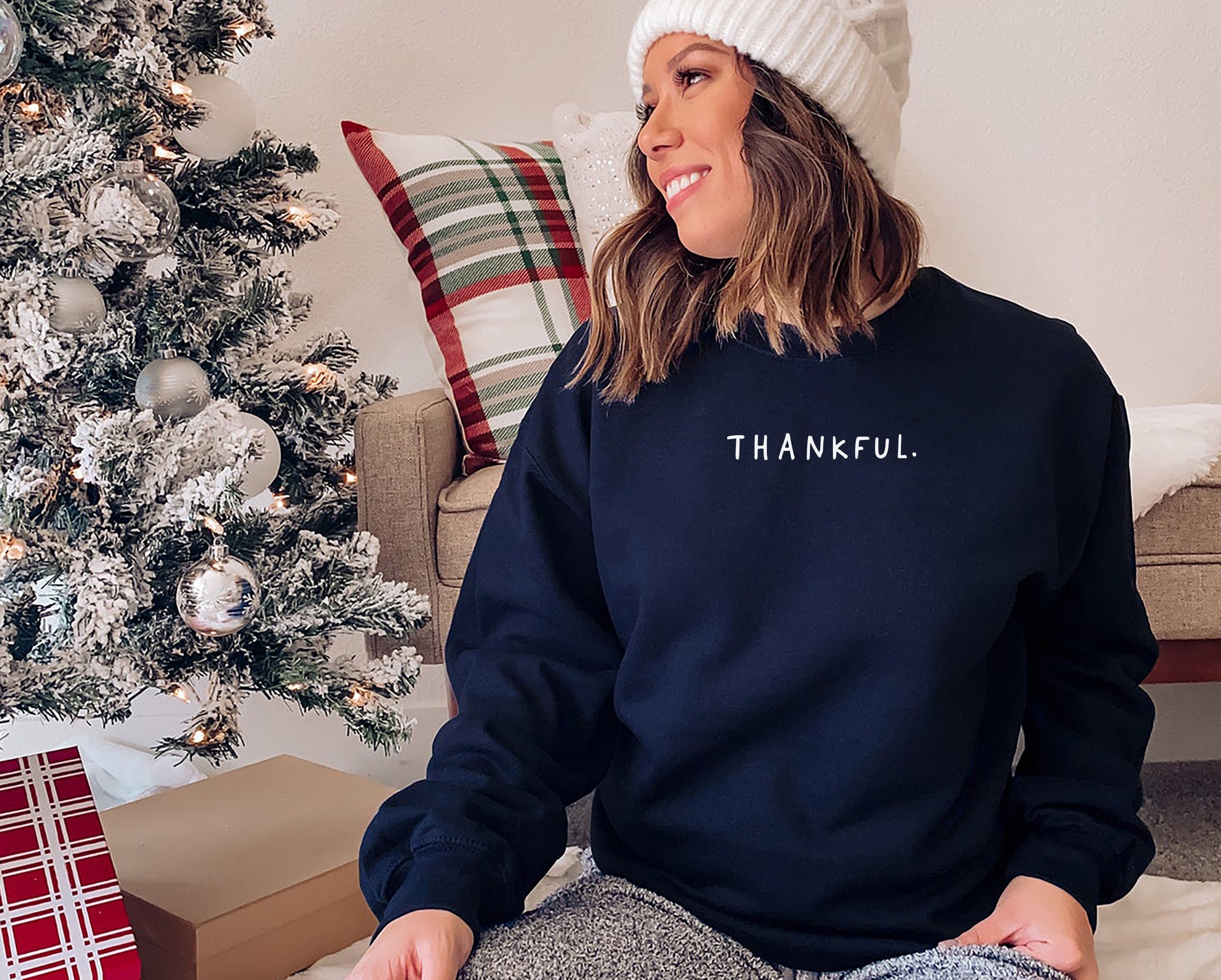 Thankful Sweatshirt Thanksgiving Sweater Thankful Fall - Etsy
