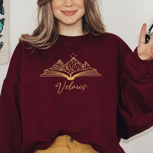 SJM - Velaris, A Court of Thorns and Roses Sweater, Gift for the ...