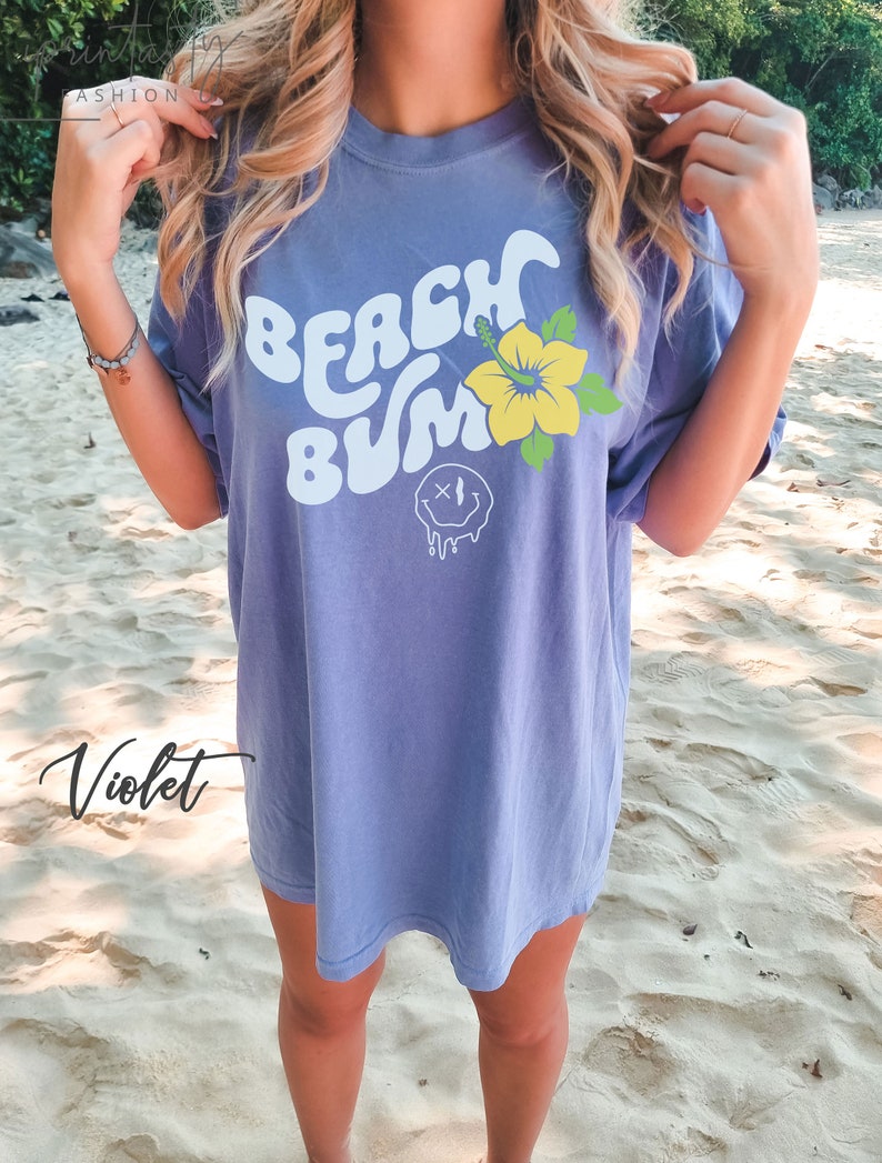 Comfort Colors® Beach Bum Tshirt, Vacation Tshirt, Beachbum Shirt ...