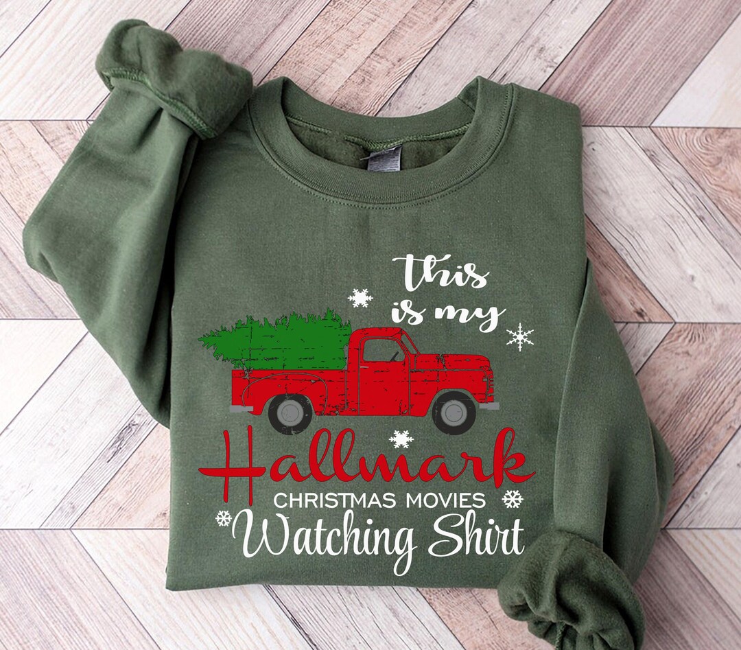 Hallmark Christmas, Christmas Sweater, Movie Watching Sweatshirt ...