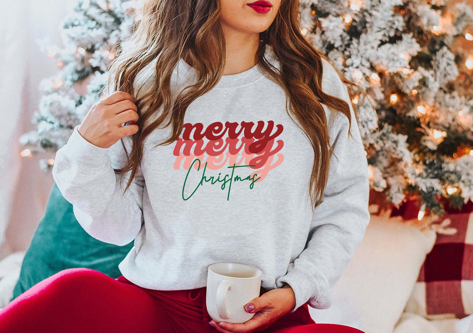 Merry Christmas Sweater Christmas Family Sweater Merry - Etsy