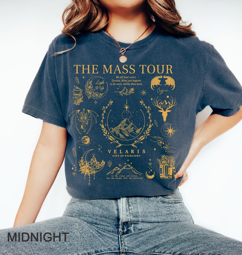 The Mass Tour Tshirt, Velaris Shirt, to the Stars Who Listen, SJM Merch ...