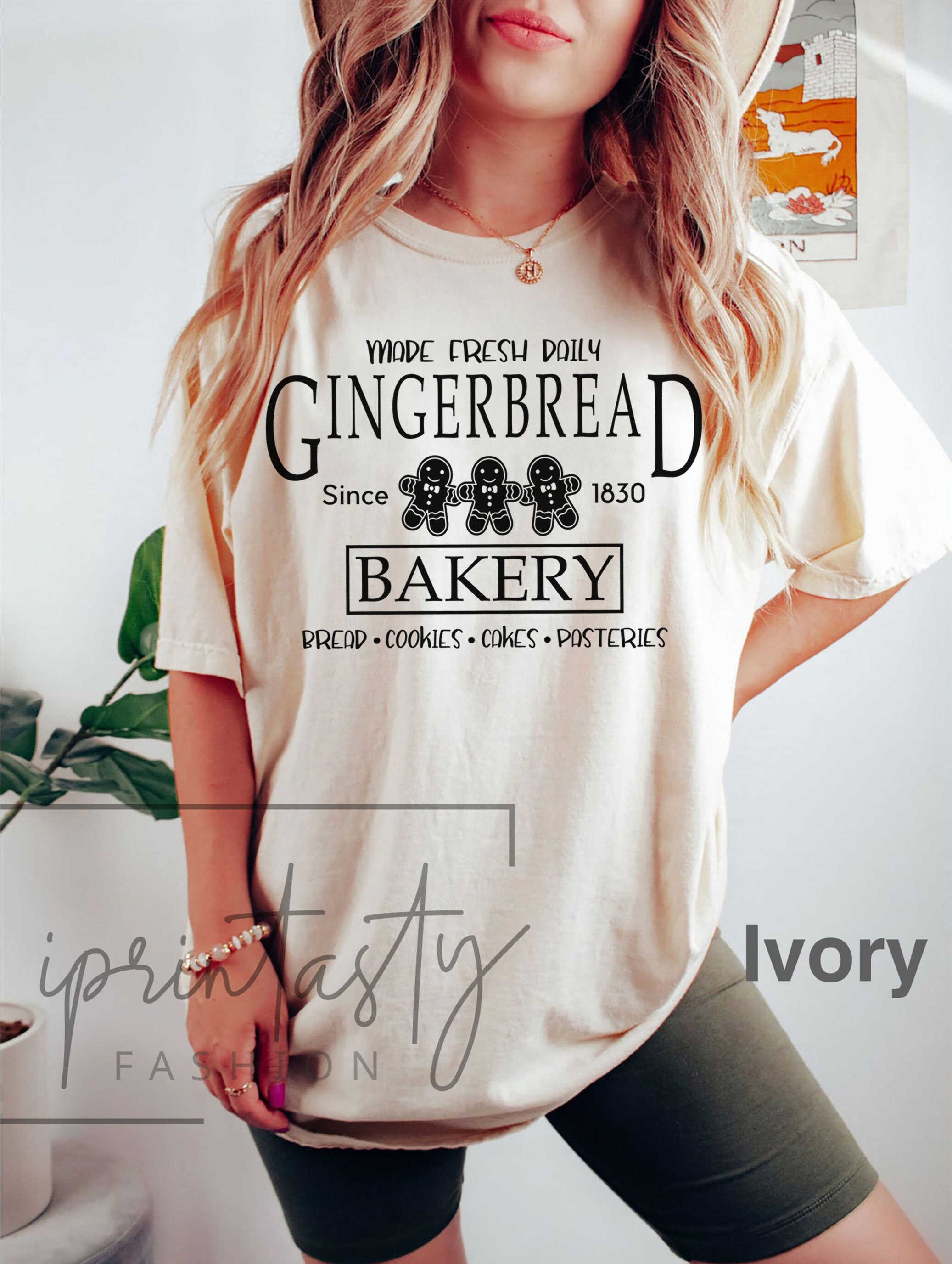 Comfort Colors® Vintage Gingerbread Bakery , Gingerbread Christmas ...