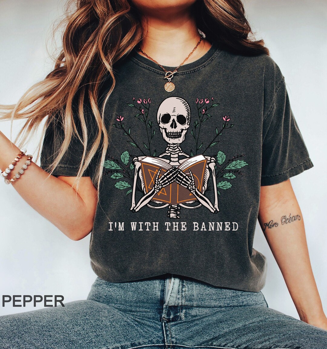 I'm With the Banned, Banned Books T-shirt, Bookish Merch, Reading T ...