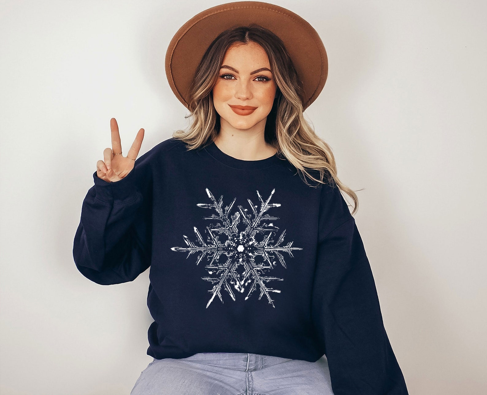 Snowflake Sweatshirt, Holiday Sweater, Matching Christmas Sweater ...