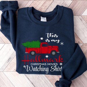 Hallmark Christmas, Christmas Sweater, Movie Watching Sweatshirt ...