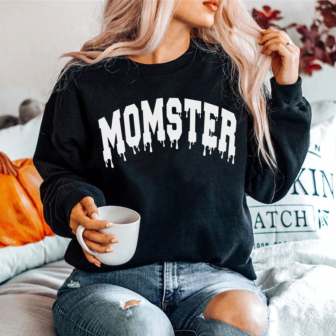 Mom Halloween Sweatshirt, Fall Momster Sweatshirt, Gift for Women ...