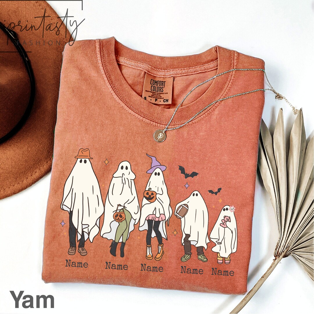 Custom Family Halloween Tshirt ,halloween Family Ghost Shirt ...