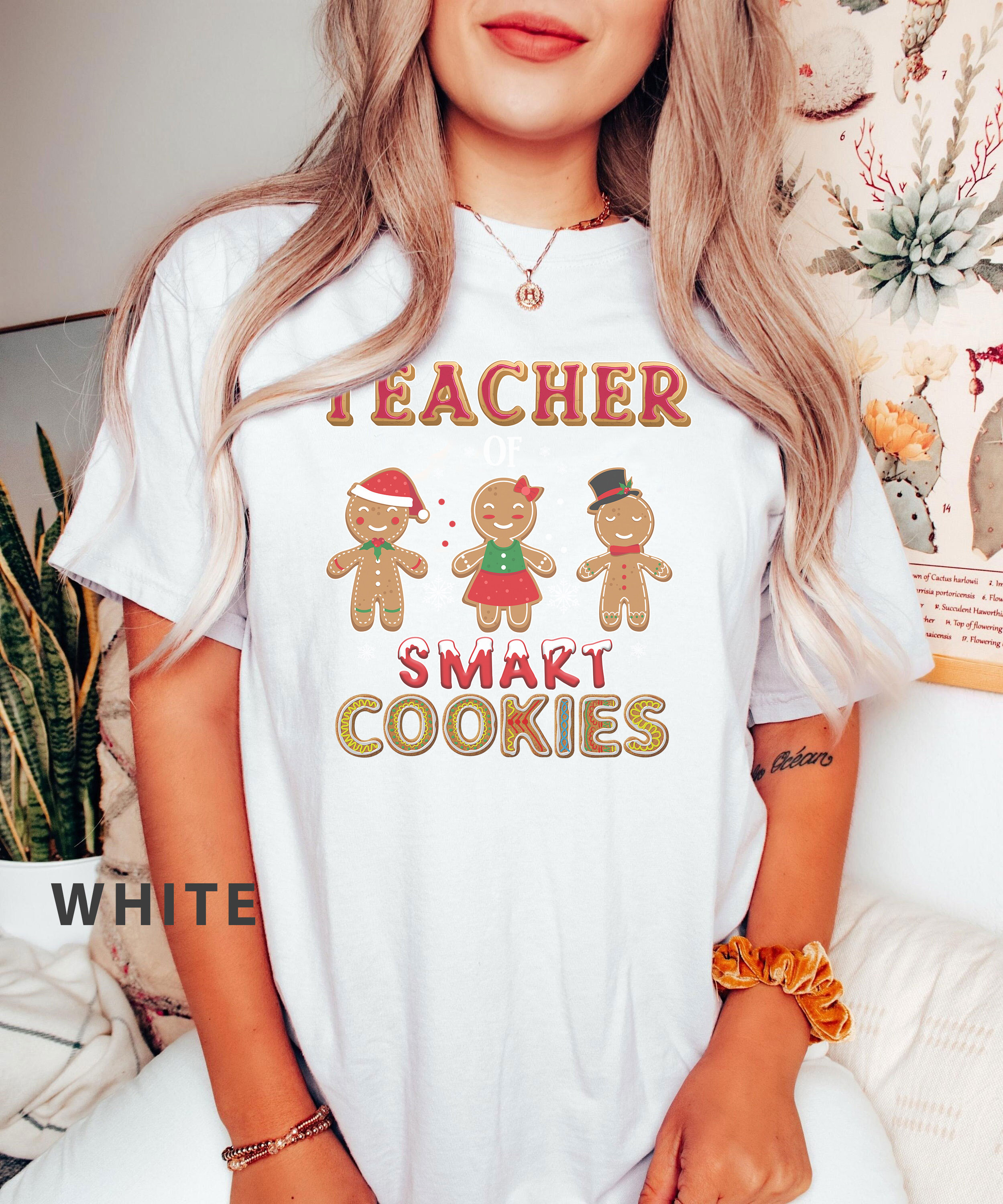 Comfort Colors® Teacher of Smart Cookies Teacher Christmas - Etsy