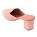 Blush Rose Block Heels | Handmade Shoes | Women's Pastel Sandals ...
