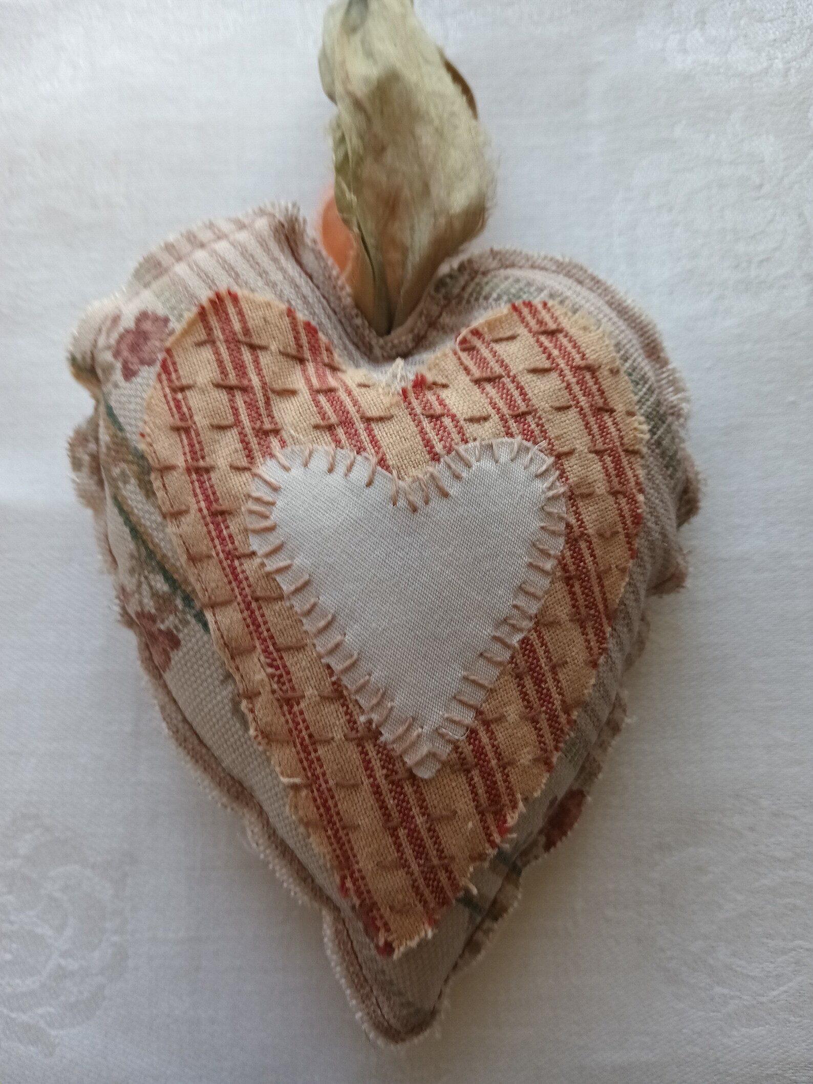 Hearts With Vintage Ticking - Etsy