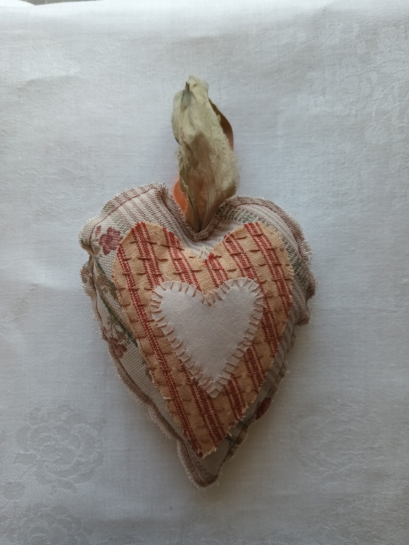 Hearts With Vintage Ticking - Etsy