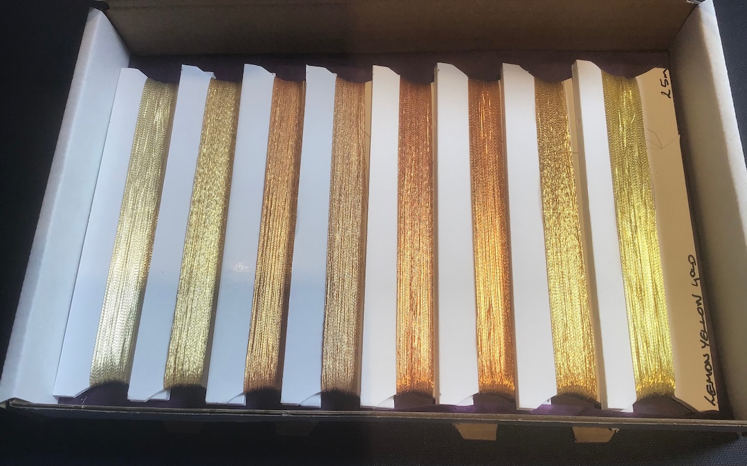 Japanese Gold Thread, 8 Shade Selection, 200 Metres, 8 X 25m. - Etsy