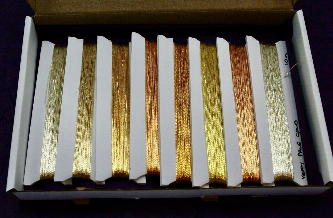 Thick Gold Thread Eight Shade Selection, 8 X 10 M - Etsy