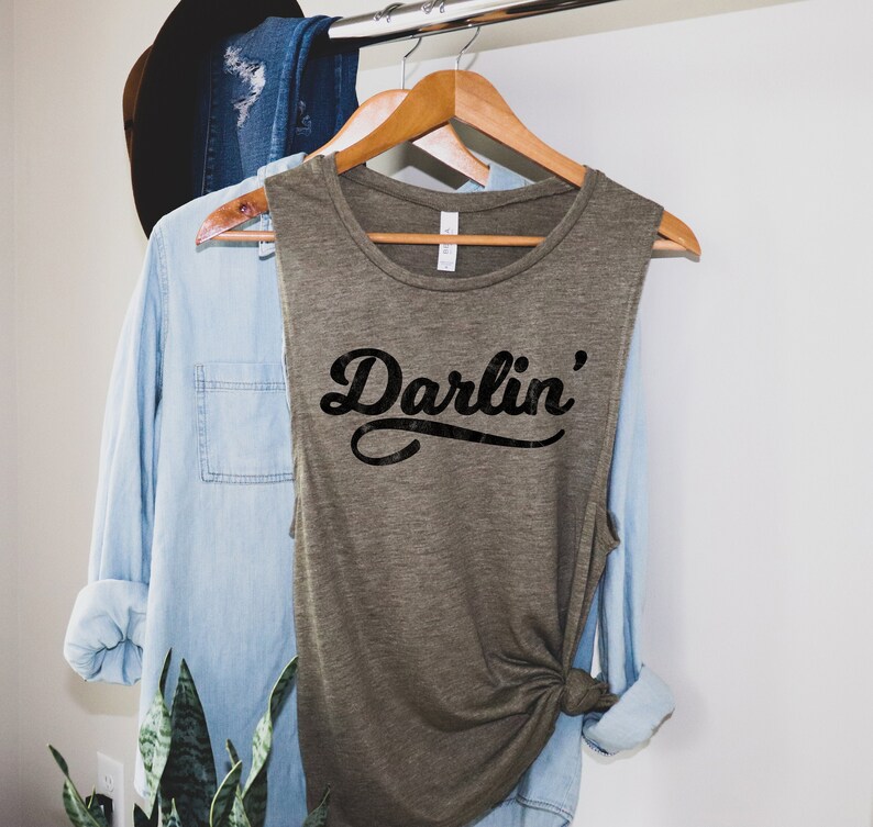 Darlin' Shirt Tank Tops for Women Country Western - Etsy