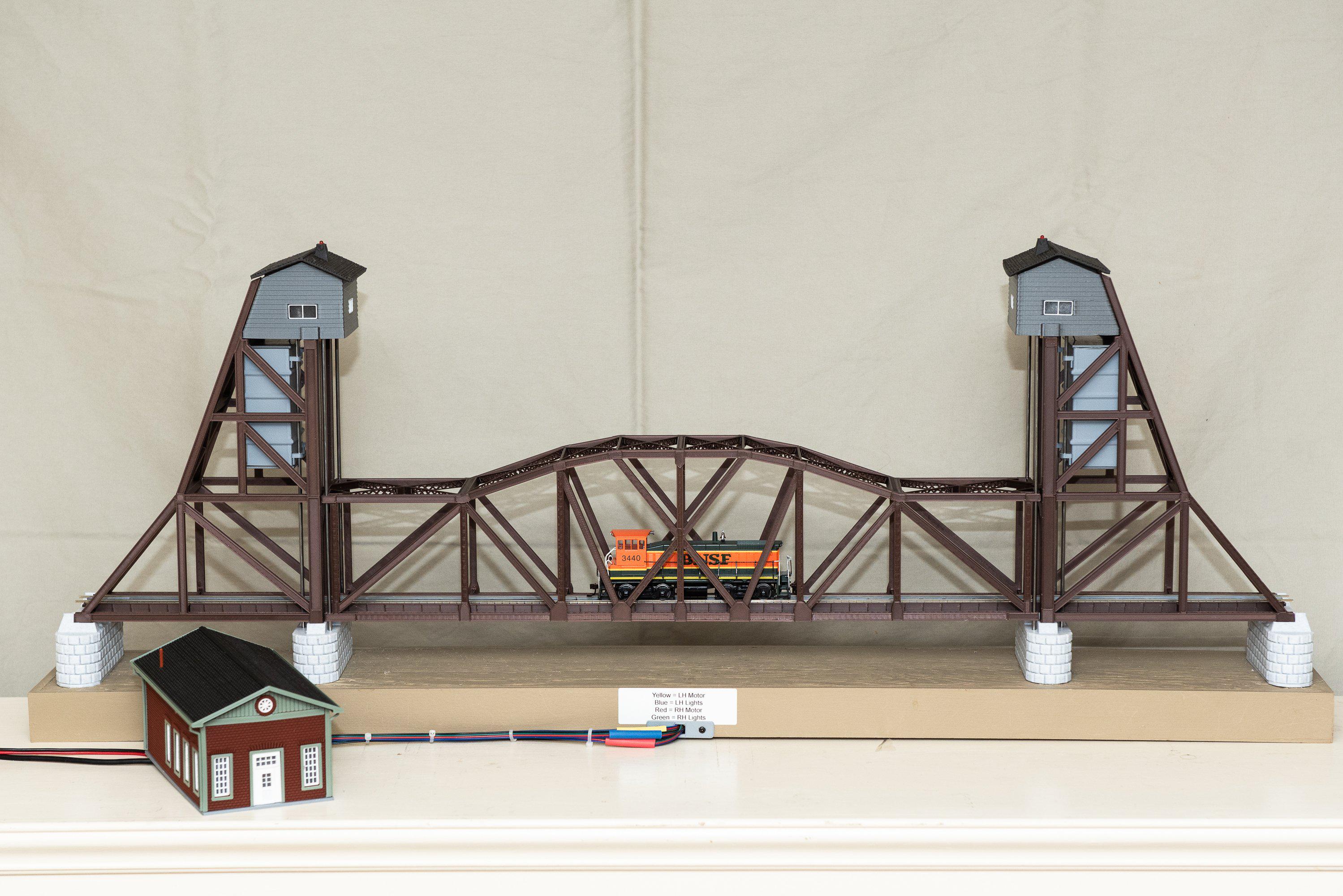 3D Printed HO Scale Motorized Lift Bridge. Detailed Instructions and ...