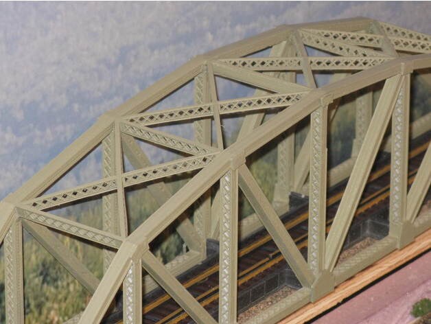 HO Scale 3D Printed 126 Ft. Steel Arched Truss Bridge. - Etsy