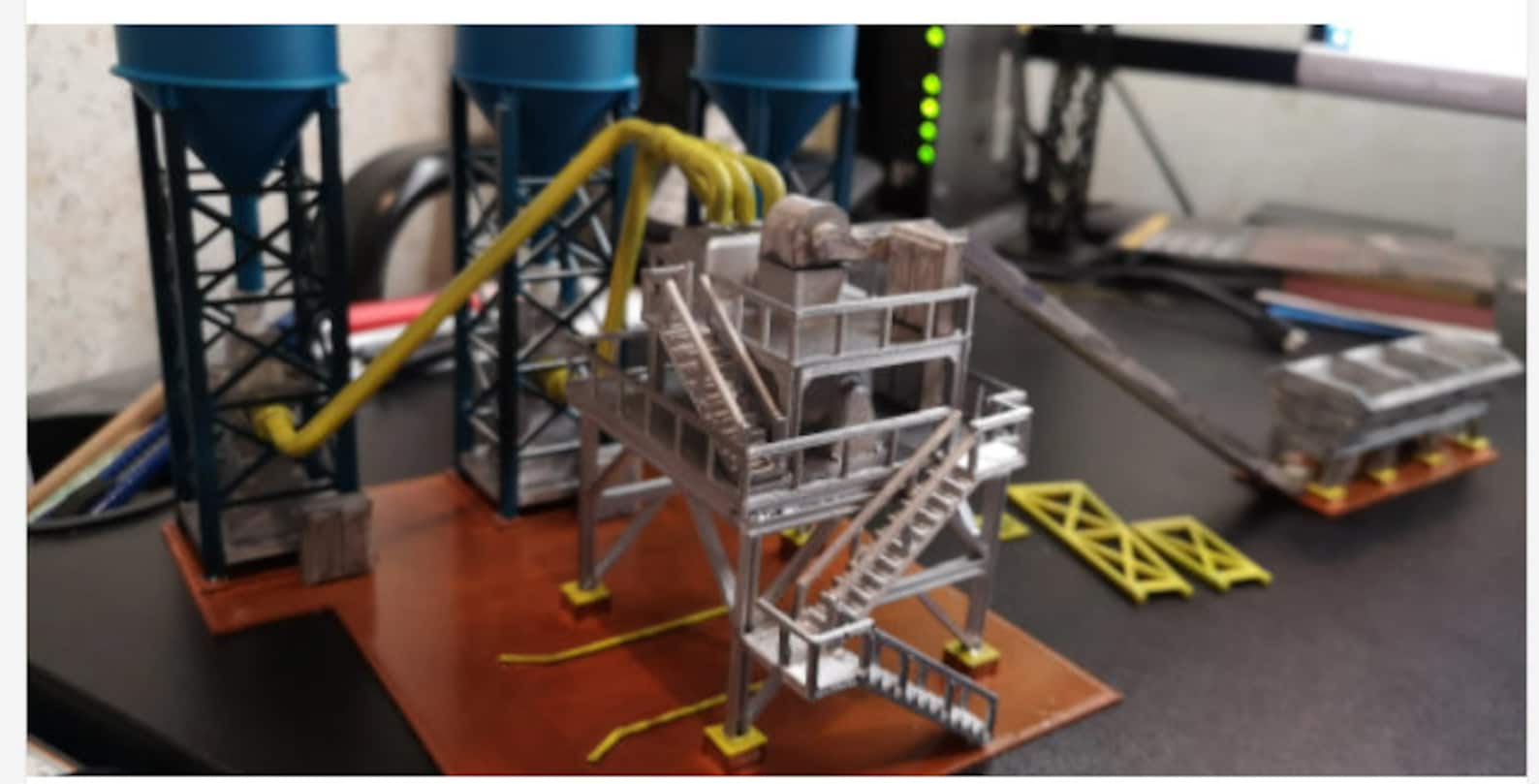 N Scale 3D Printed Model Railroad Concrete Factory - Etsy