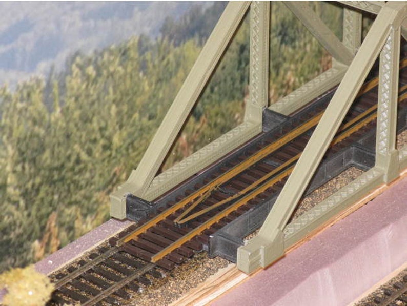 N Scale 3D Printed 126 Ft. Single Track Steel Arched Truss Bridge. - Etsy