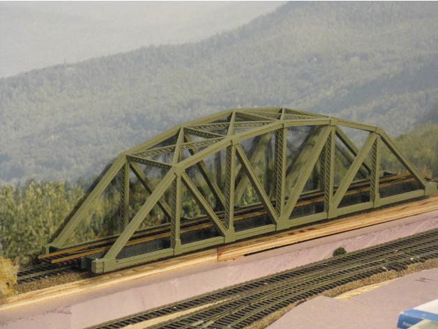 N Scale 3D Printed 126 Ft. Single Track Steel Arched Truss Bridge. - Etsy